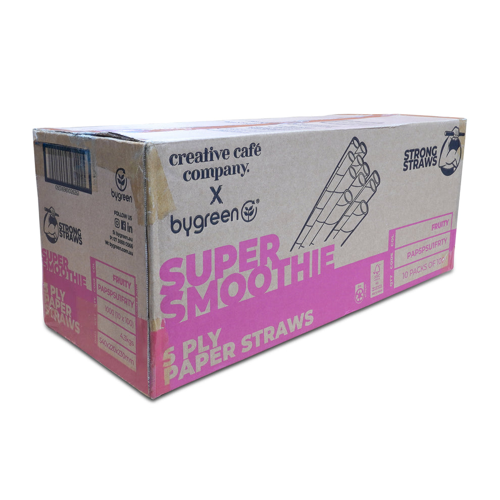 STRONG STRAWS - 5 PLY SUPER SMOOTHIE PAPER STRAW - FRUITY – The ...